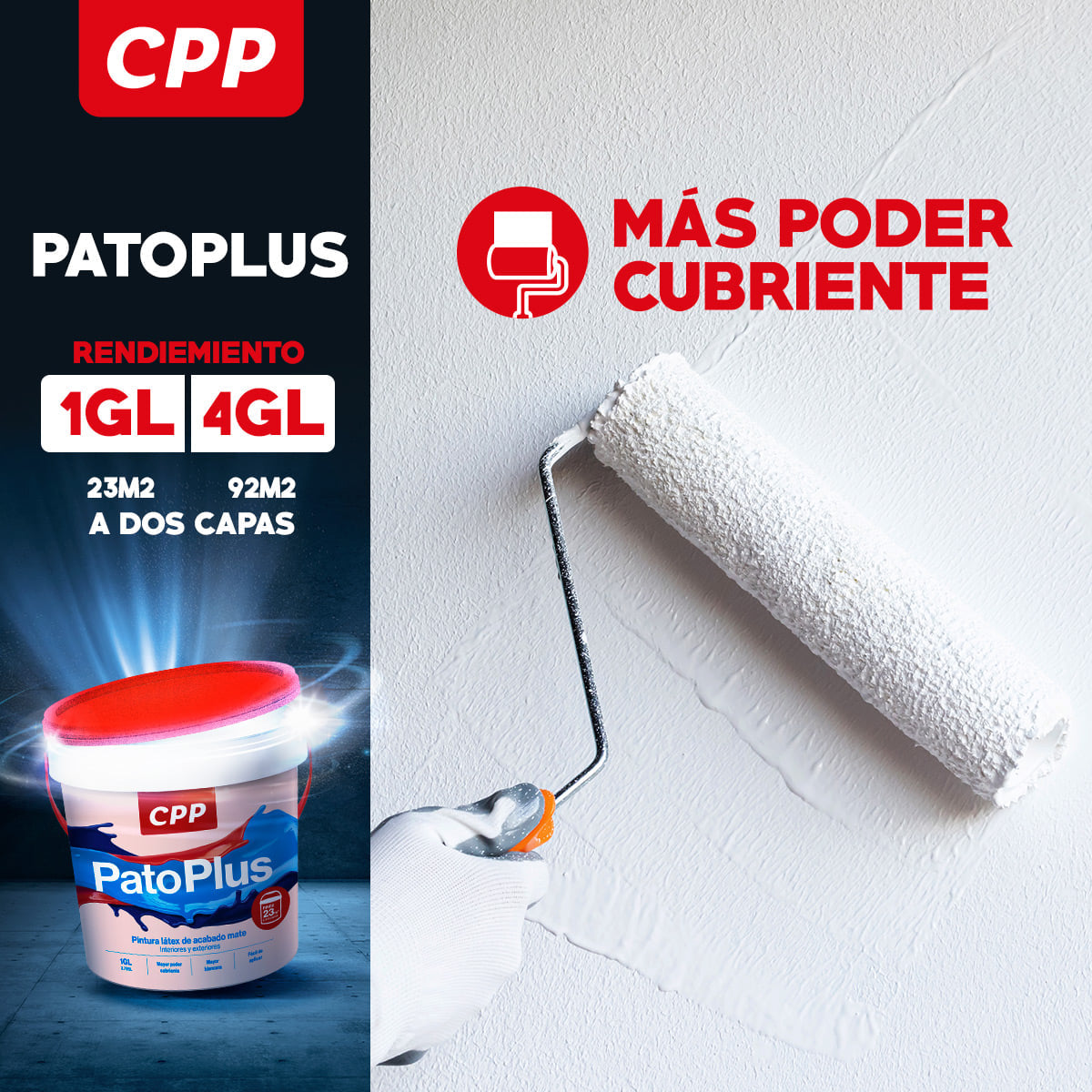 Latex PatoPLUS 16 Lt – CORPORACION PAINTS GRIMS SAC