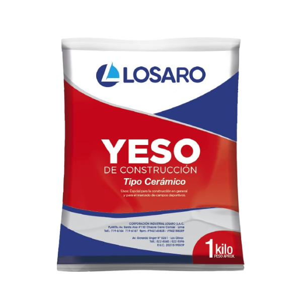 Yeso de CONSTRUCCIÓN 15 kg – CORPORACION PAINTS GRIMS SAC